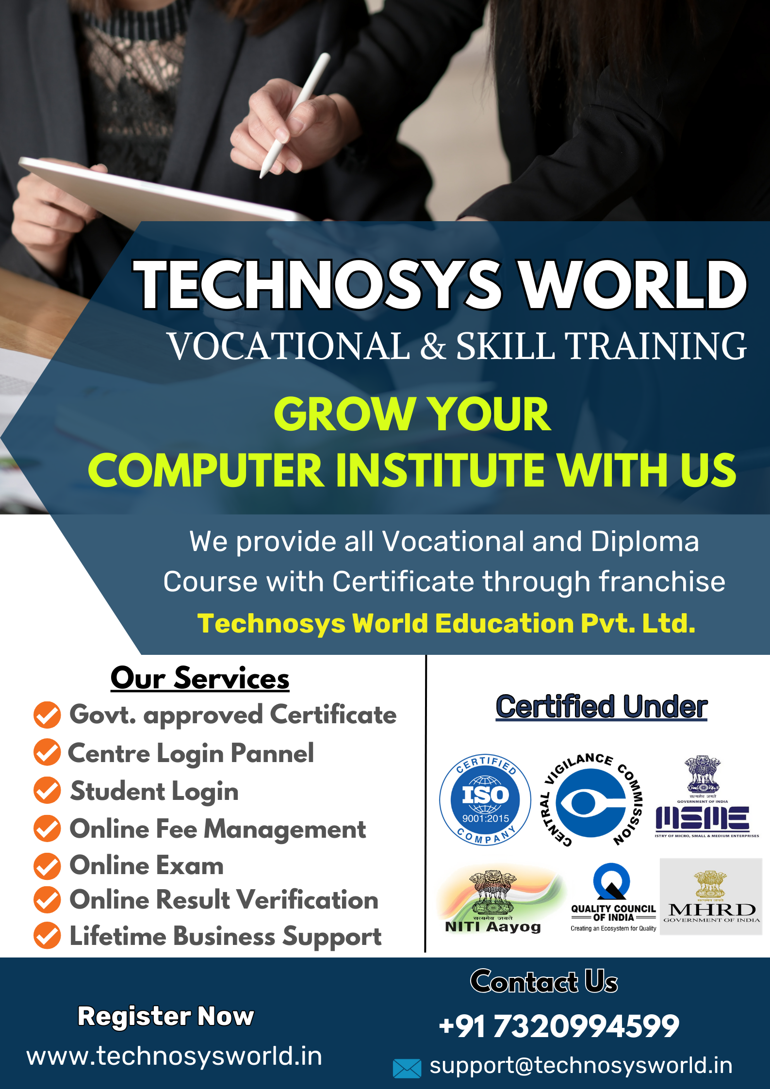 Home - TECHNOSYS WORLD VOCATIONAL AND SKILL TRAINING